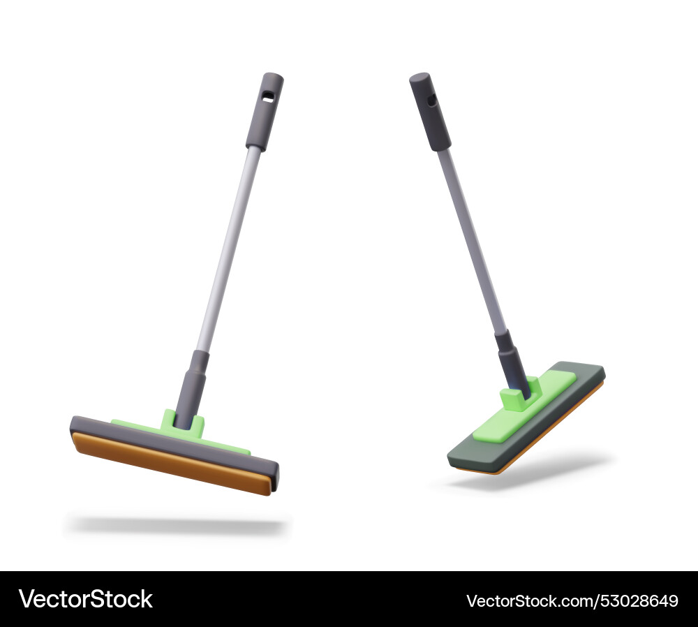 Modern mop in realistic style model Royalty Free Vector
