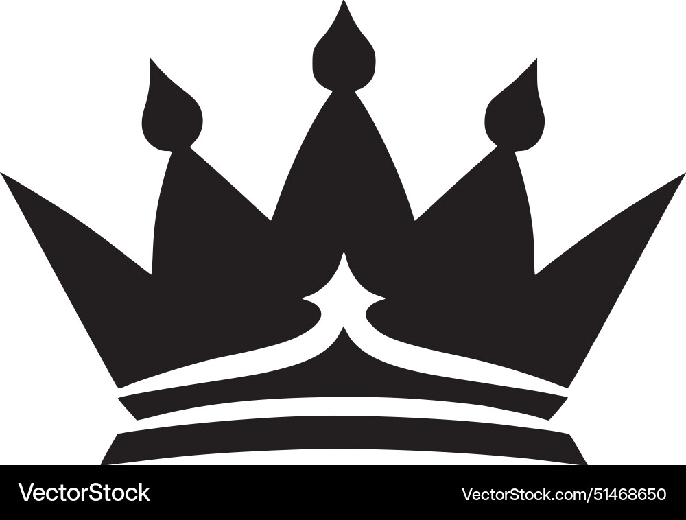 Crown - minimalist and simple silhouette Vector Image