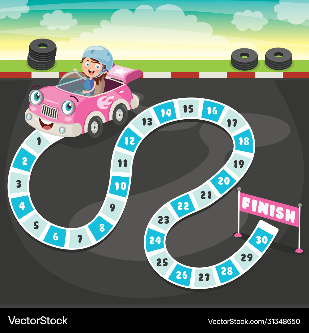 Numbers boardgame Royalty Free Vector Image - VectorStock