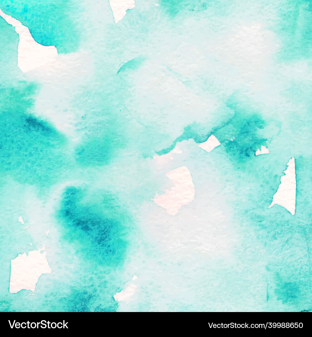 Retro teal water color background texture Vector Image