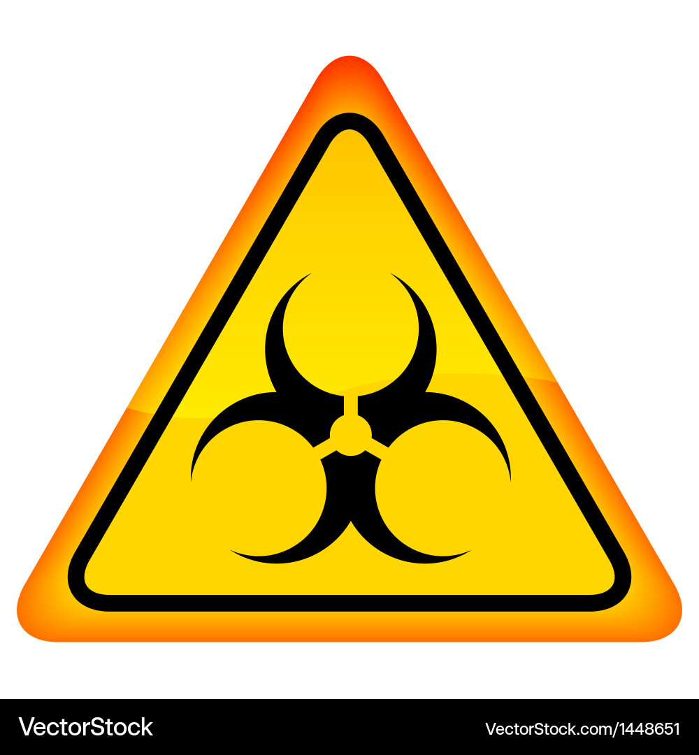 Biohazard warning sign Royalty Free Vector Image