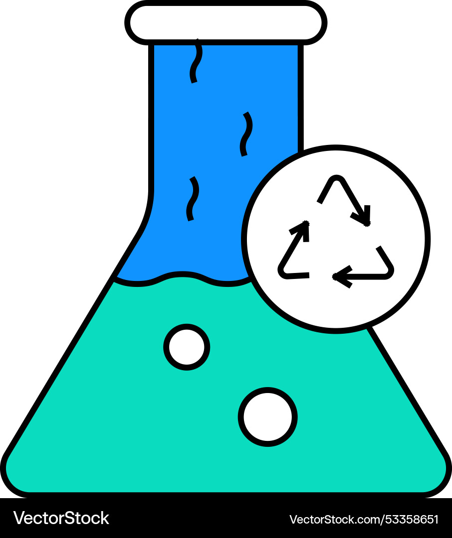 Chemicals waste icon color Royalty Free Vector Image