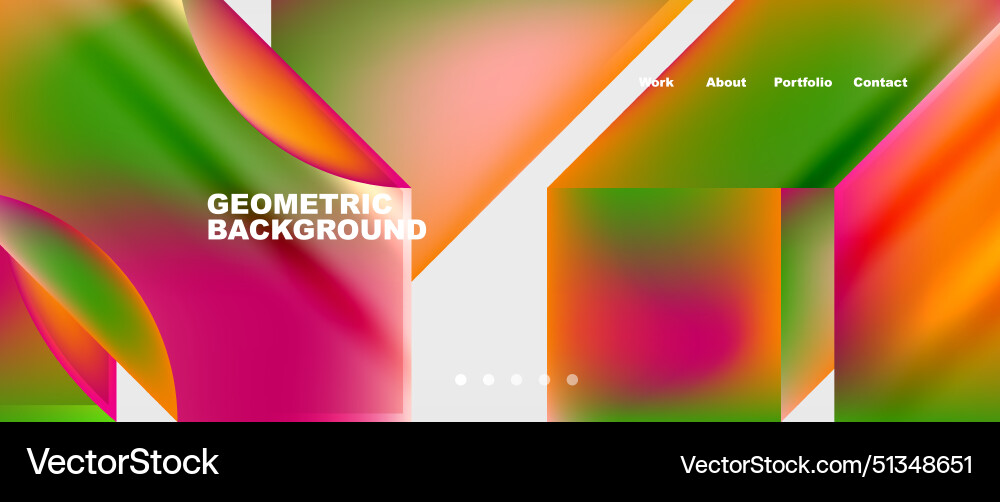 Colorful gradients with abstract geometric shapes Vector Image