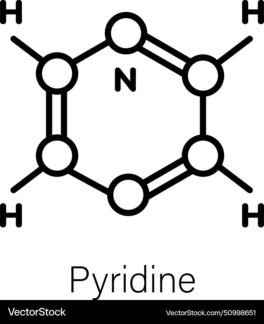 Pyridine Royalty Free Vector Image - VectorStock