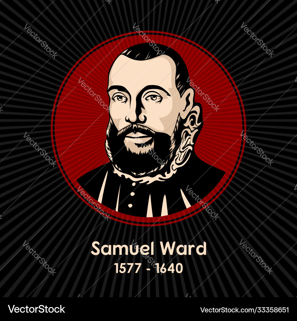 Samuel ward Royalty Free Vector Image - VectorStock