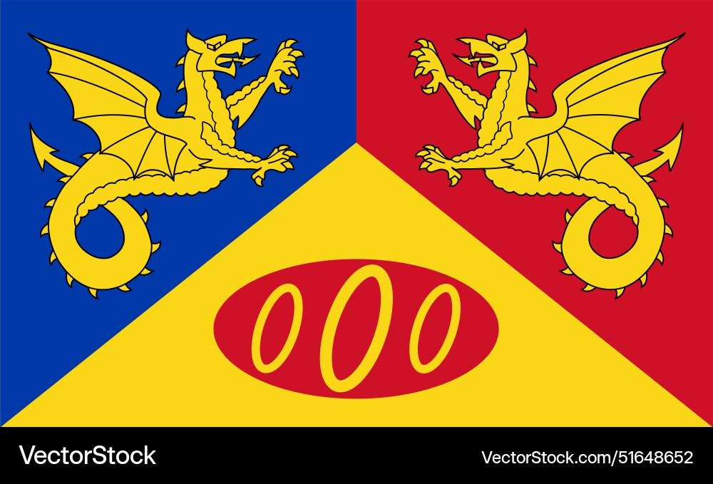 Craig y dorth flag Royalty Free Vector Image - VectorStock