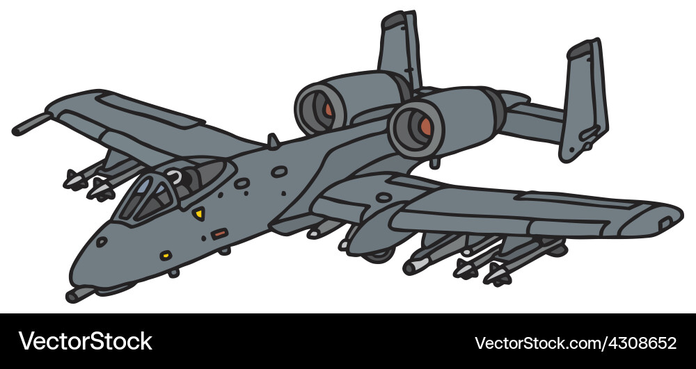 Military aircraft Royalty Free Vector Image - VectorStock