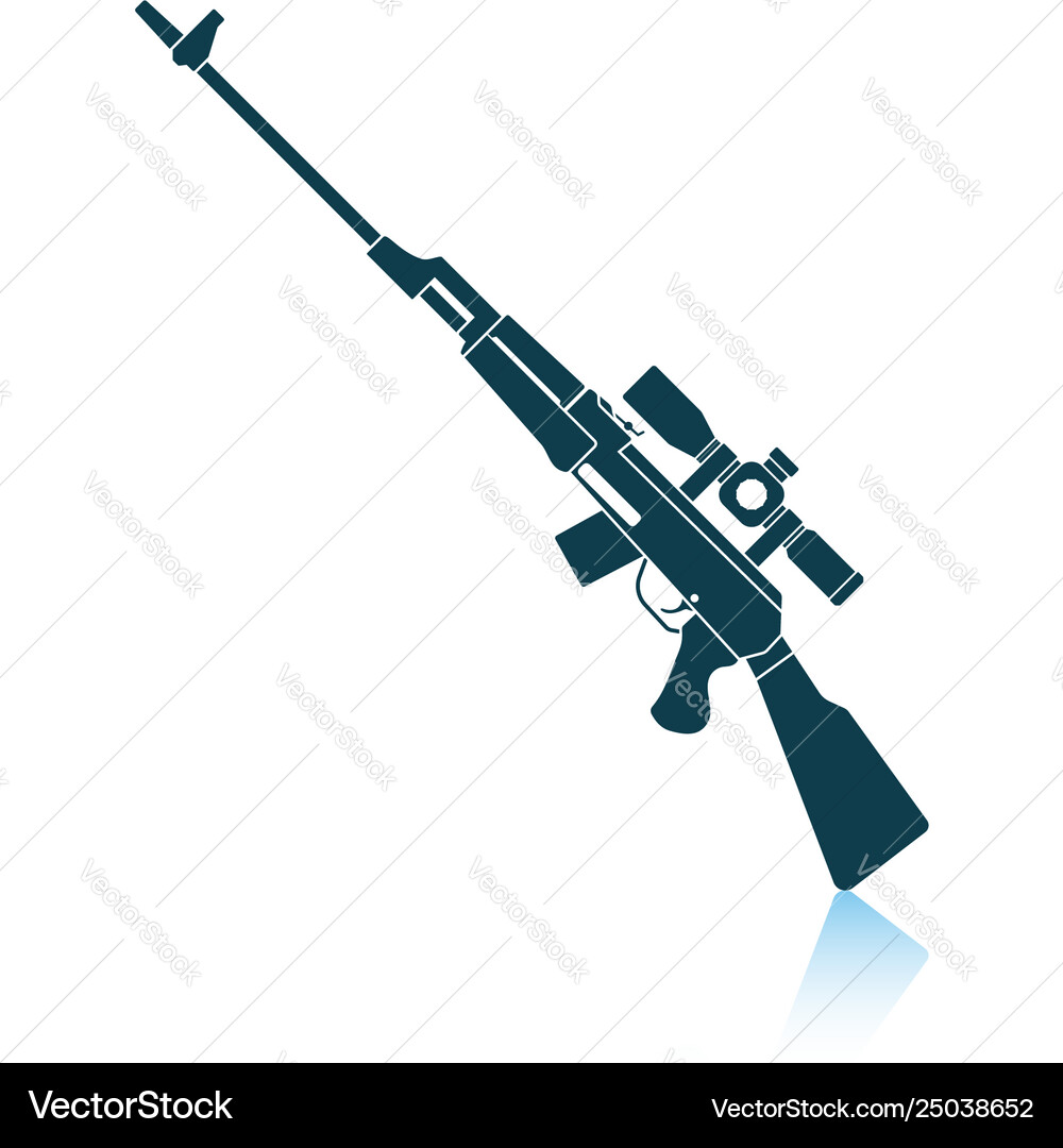 Sniper rifle icon Royalty Free Vector Image - VectorStock