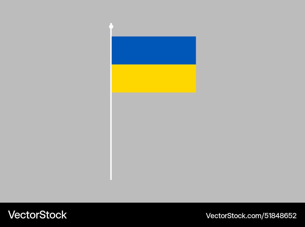 Ukraine flag Royalty Free Vector Image - VectorStock