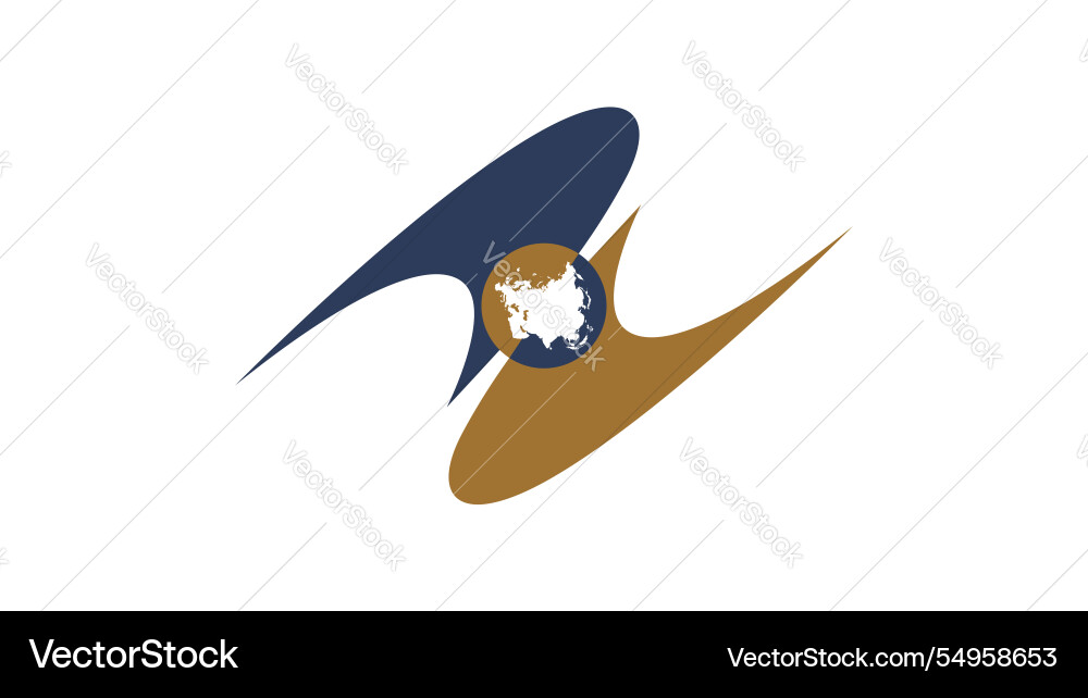 Eurasian economic union flag Royalty Free Vector Image
