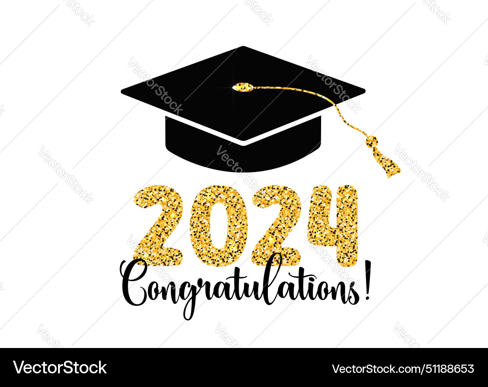 Graduation 2024 congratulations text greeting card
