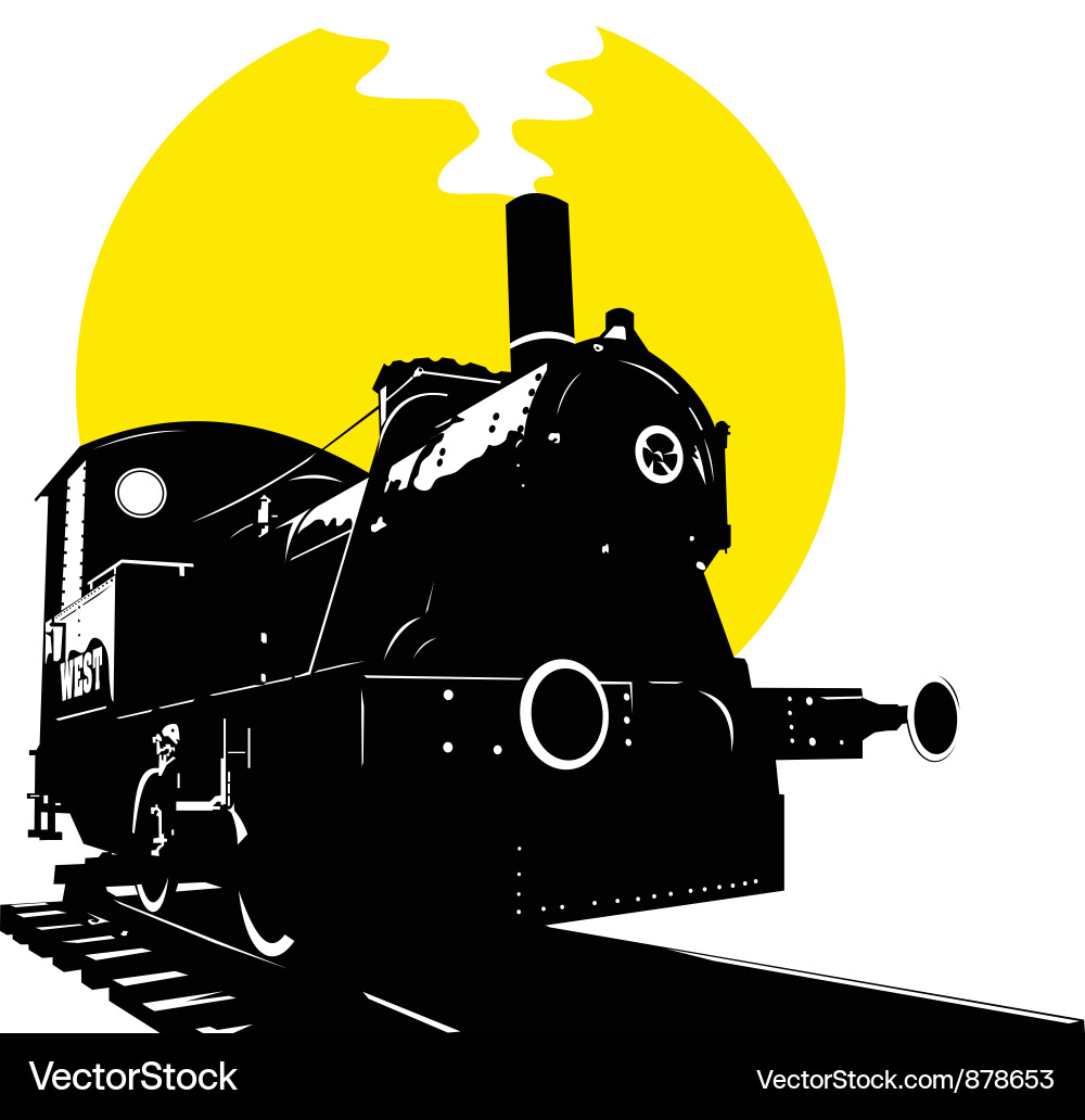 Steam train Royalty Free Vector Image - VectorStock