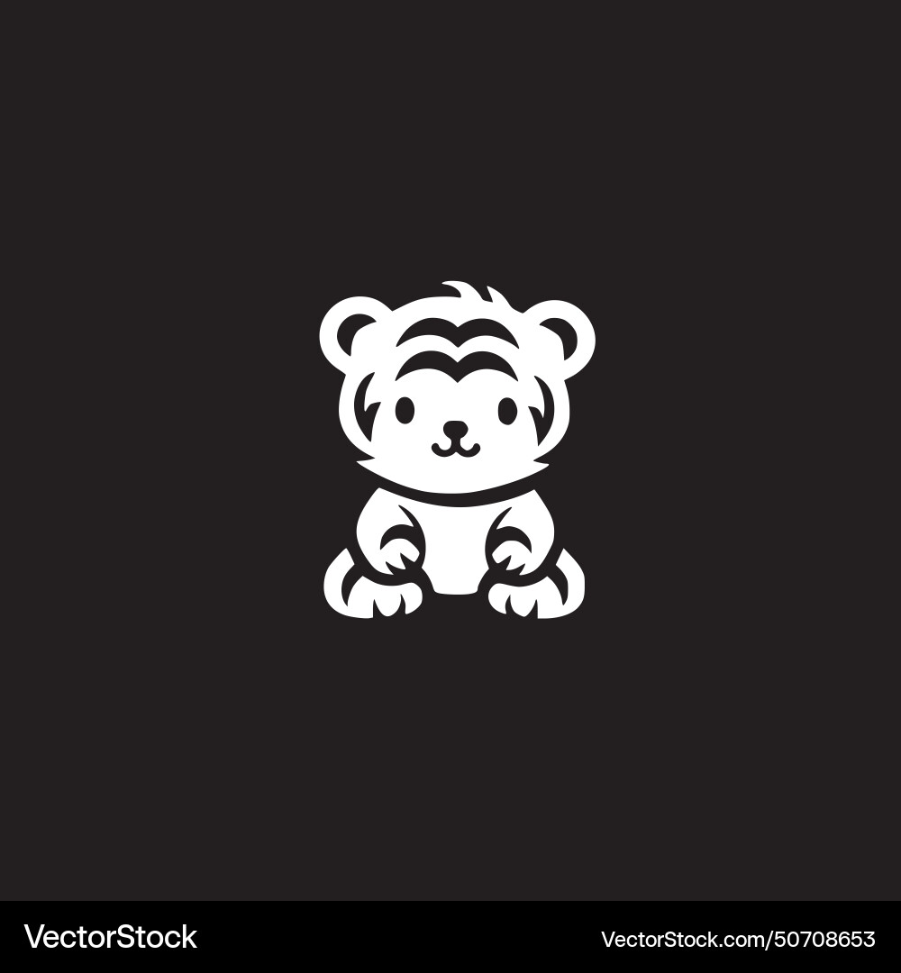 Tiger baby - high quality logo ideal Royalty Free Vector