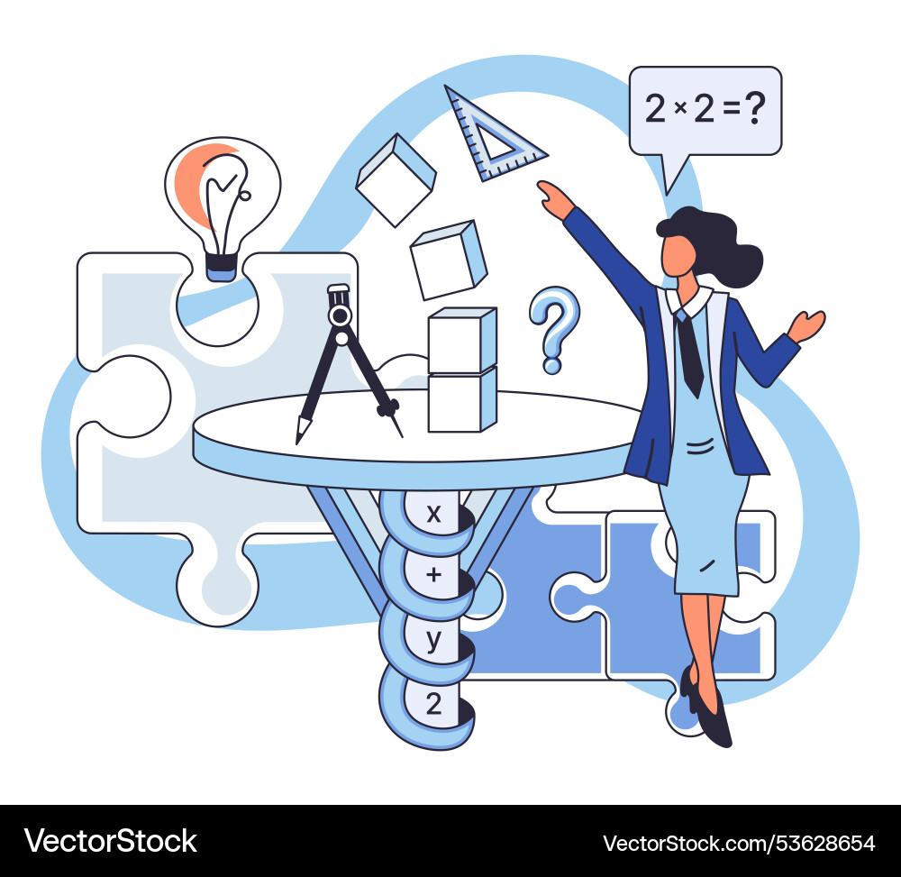Mathematics mathematical equations are like Vector Image