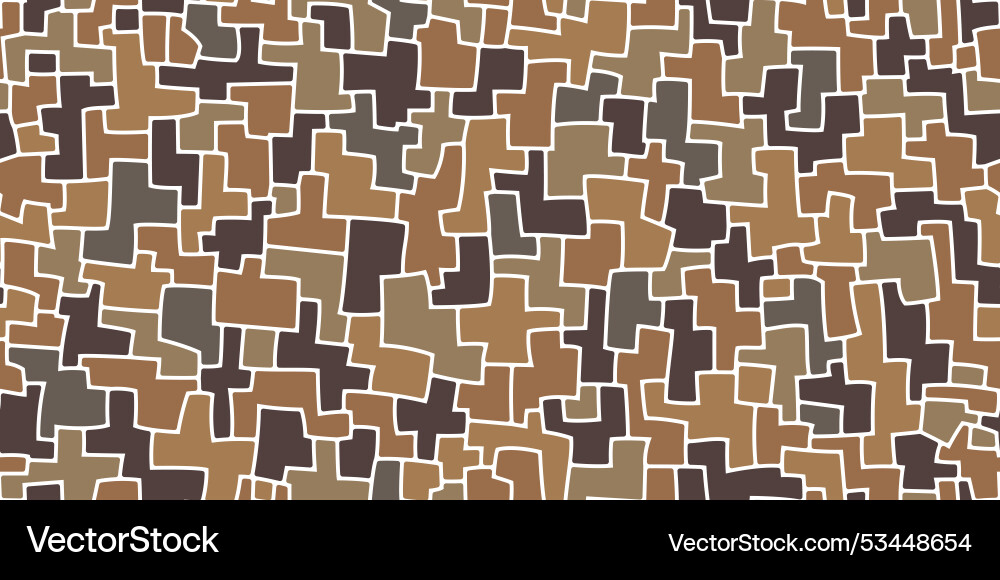 Mosaic labyrinth stone tile pattern background Vector Image