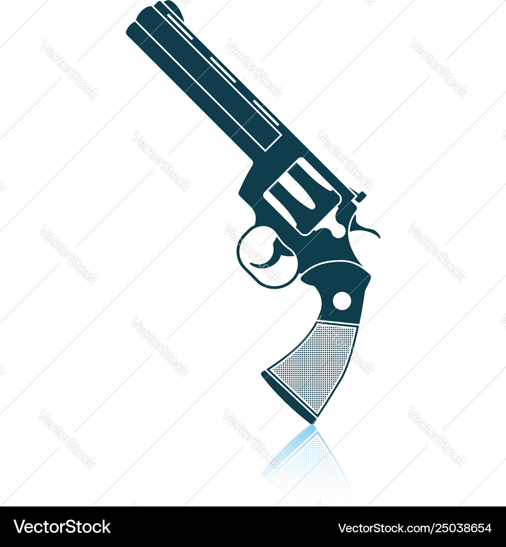 Revolver gun icon Royalty Free Vector Image - VectorStock