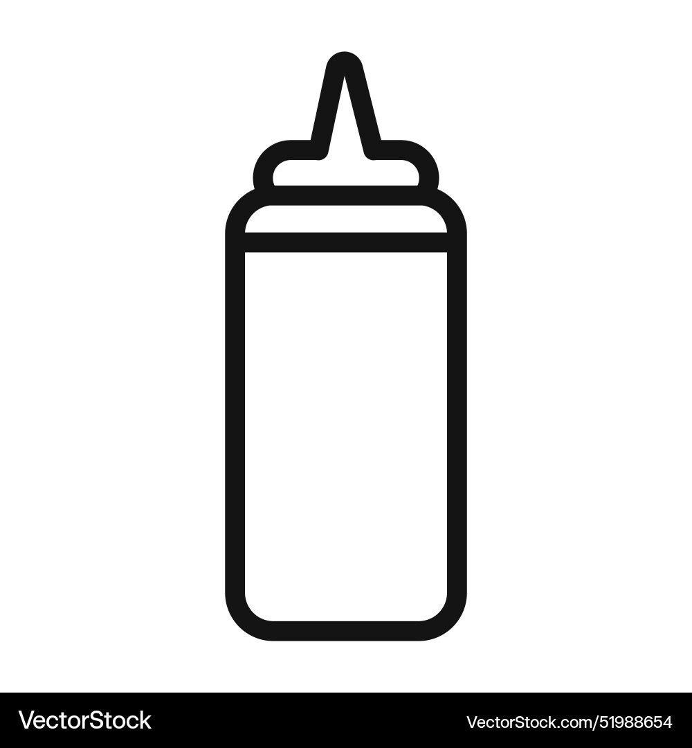Sauce bottle icon collection condiment Royalty Free Vector