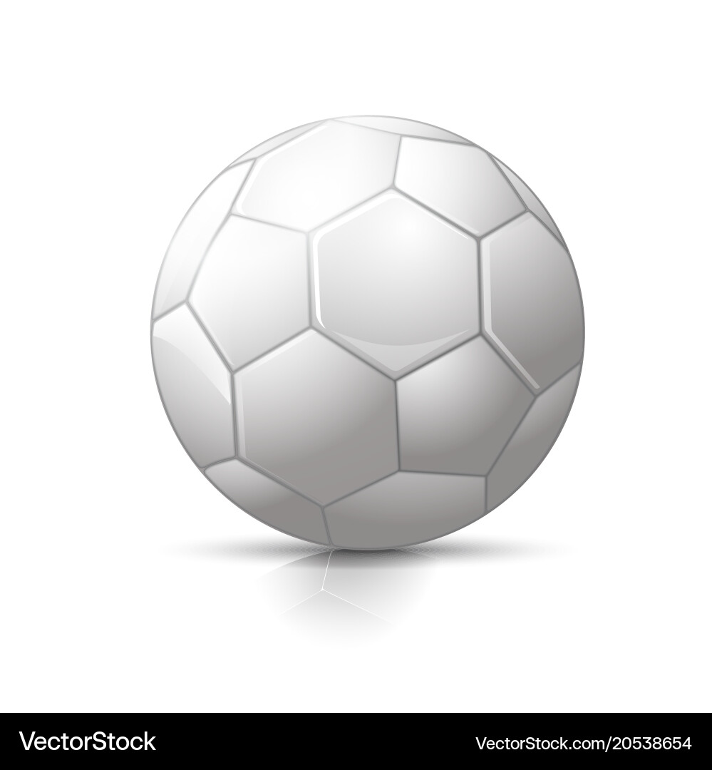Soccer ball with classic design Royalty Free Vector Image