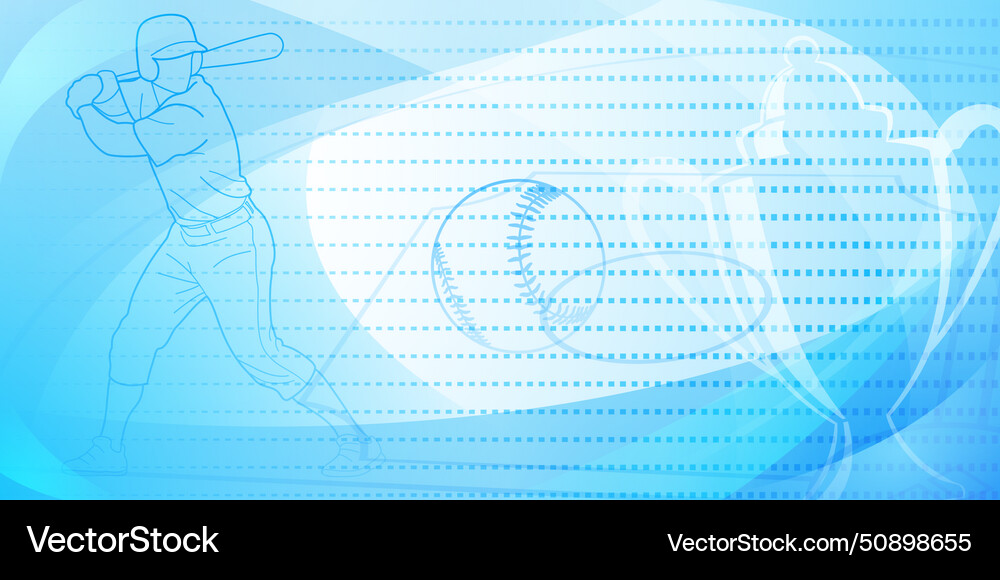 Baseball themed background Royalty Free Vector Image