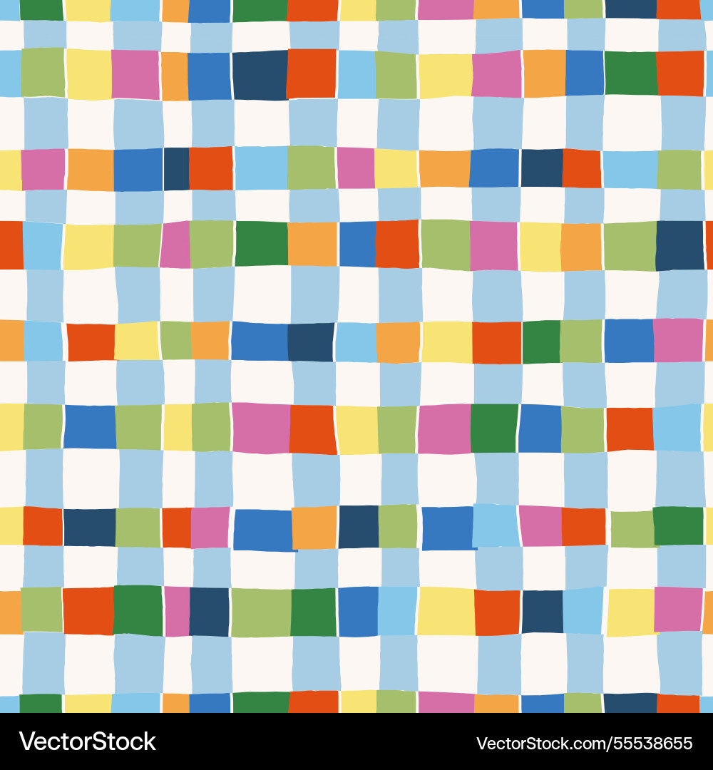 Colorful Checkered Pattern Royalty Free Vector Image
