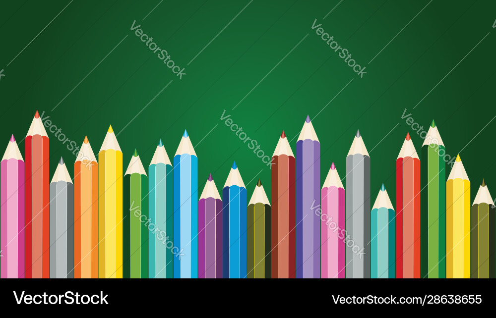 Colorful pencils design Royalty Free Vector Image