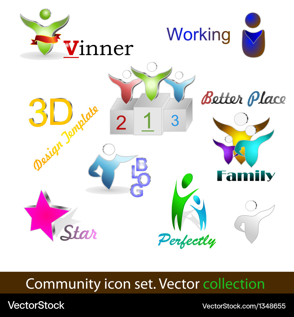 Community pack Royalty Free Vector Image - VectorStock