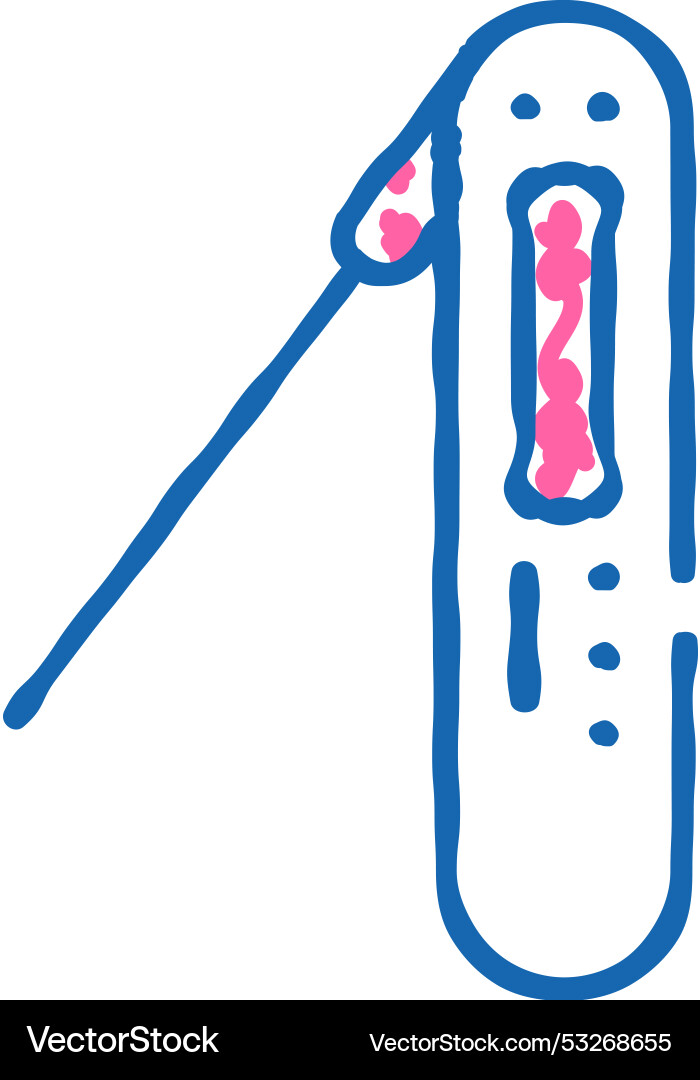 Kitchen thermometer icon doodle Royalty Free Vector Image