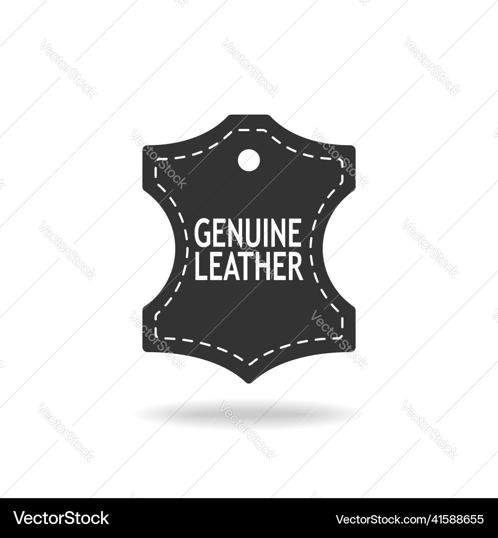 Leather mark Royalty Free Vector Image - VectorStock
