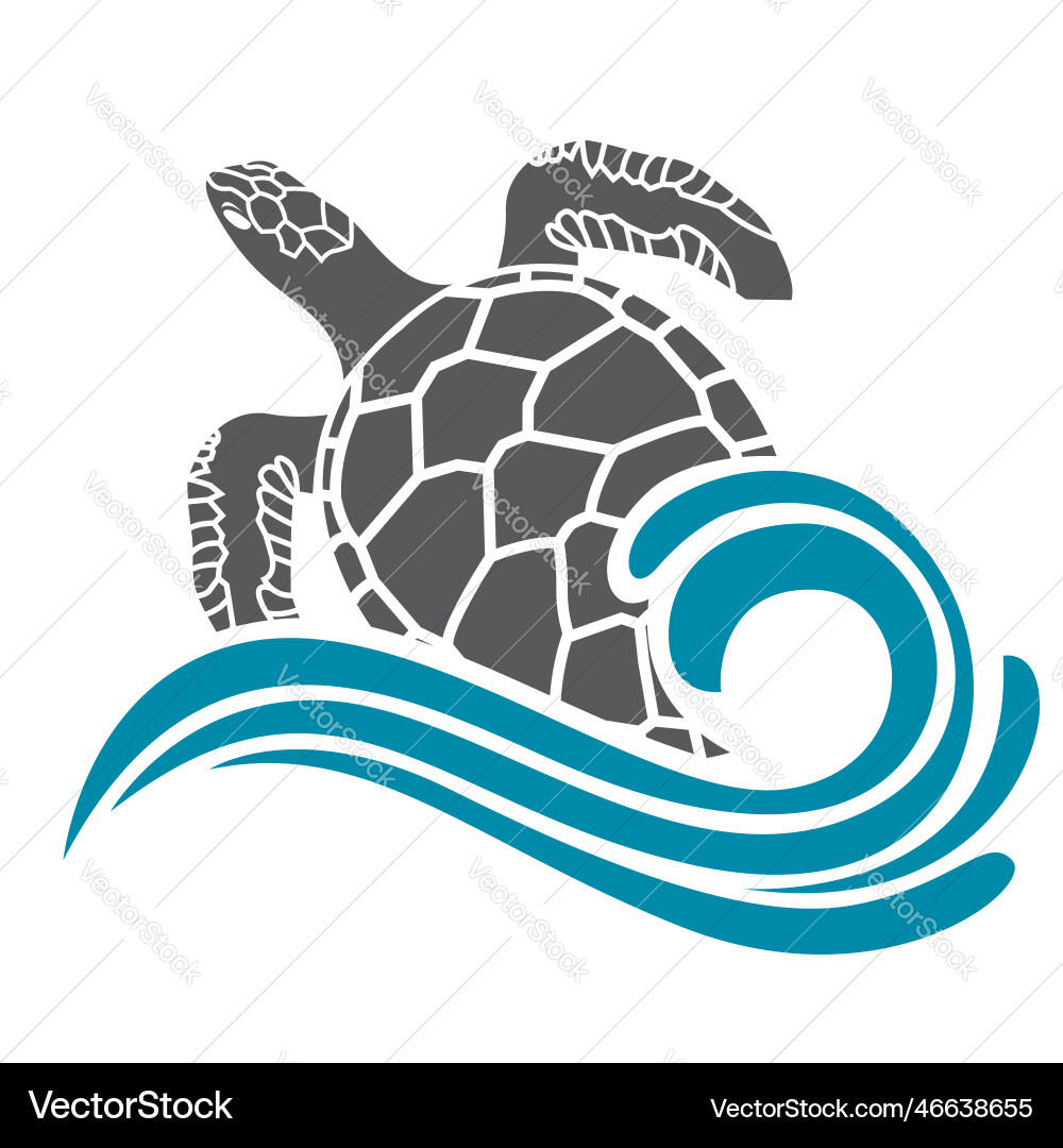 Sea turtle icon Royalty Free Vector Image - VectorStock