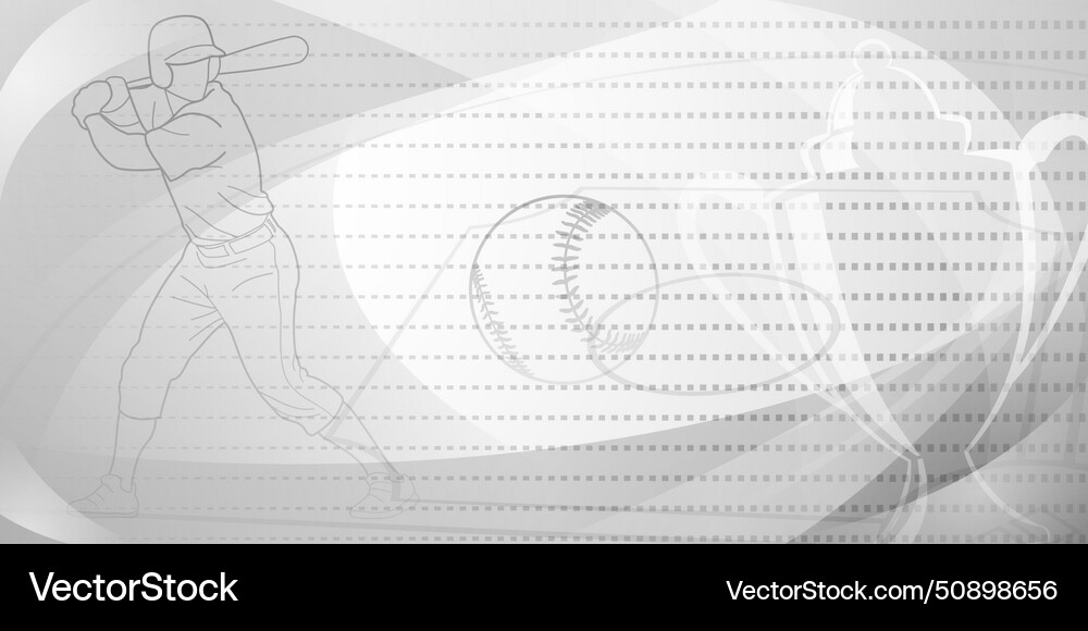 Baseball themed background Royalty Free Vector Image