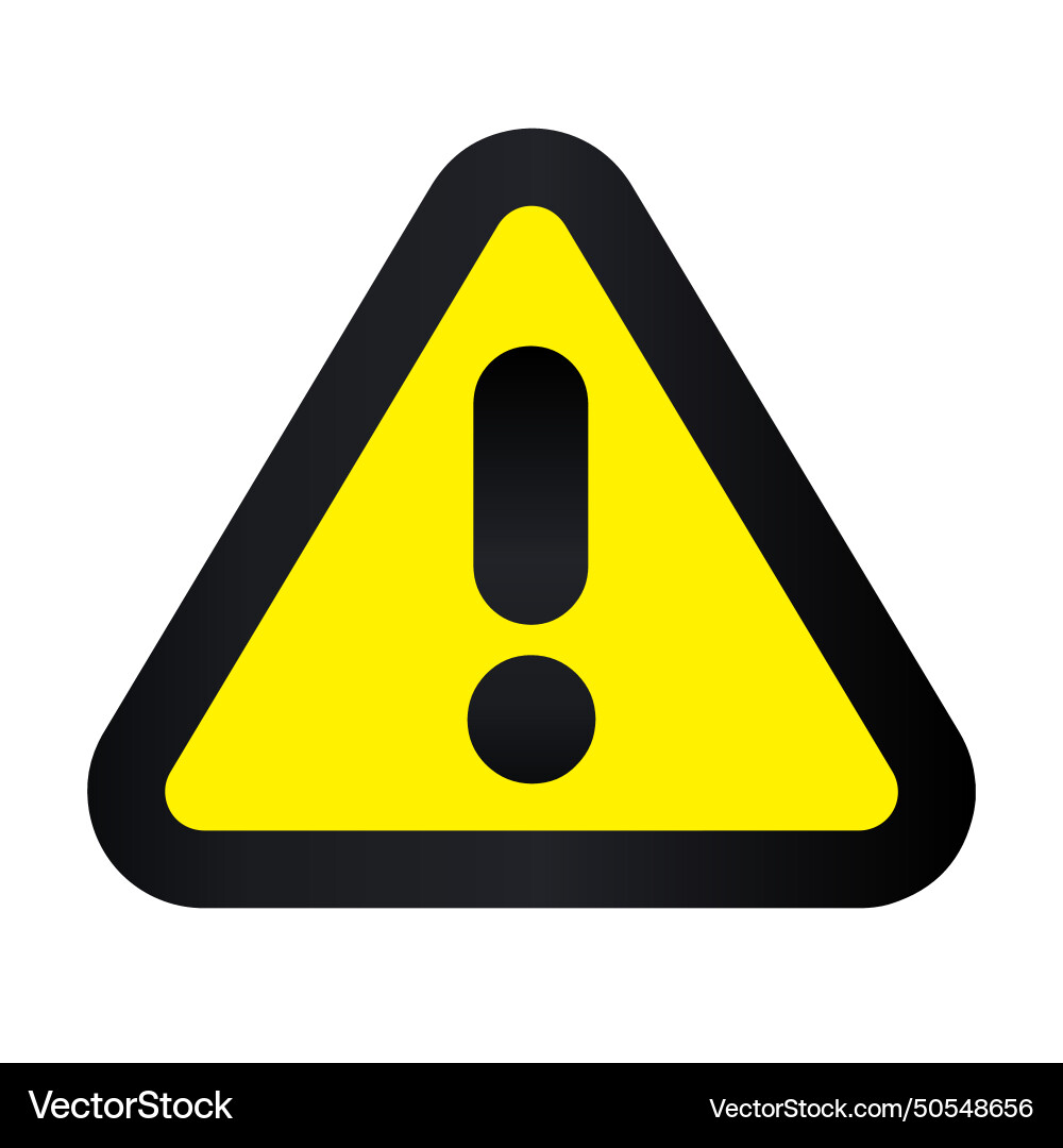 Caution warning sign Royalty Free Vector Image