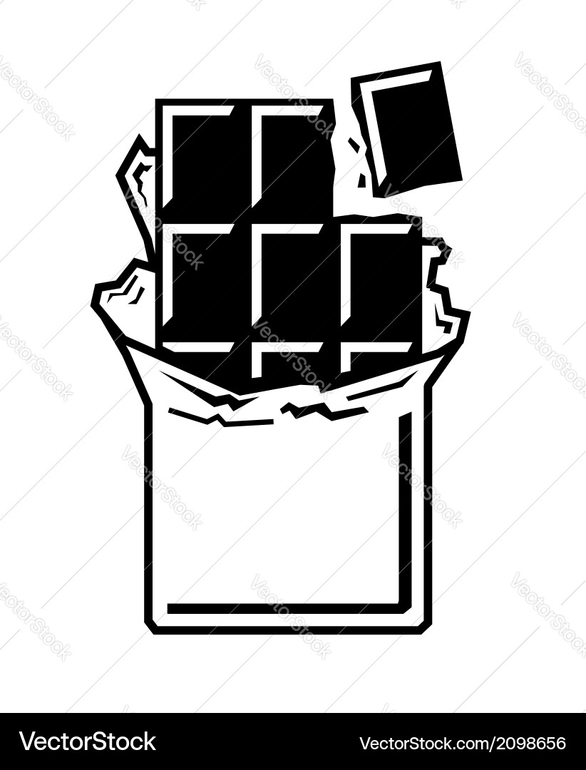 Chocolate bar Royalty Free Vector Image - VectorStock