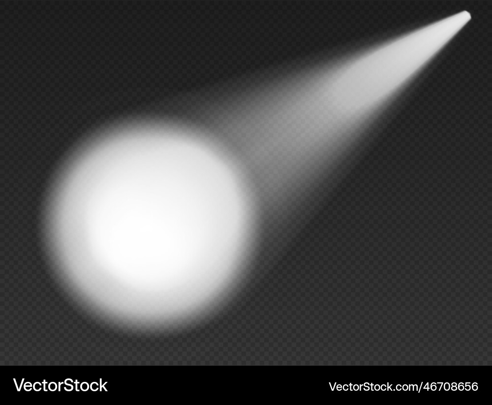 White searchlights top view cone lights from Vector Image