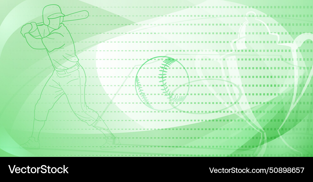 Baseball themed background Royalty Free Vector Image