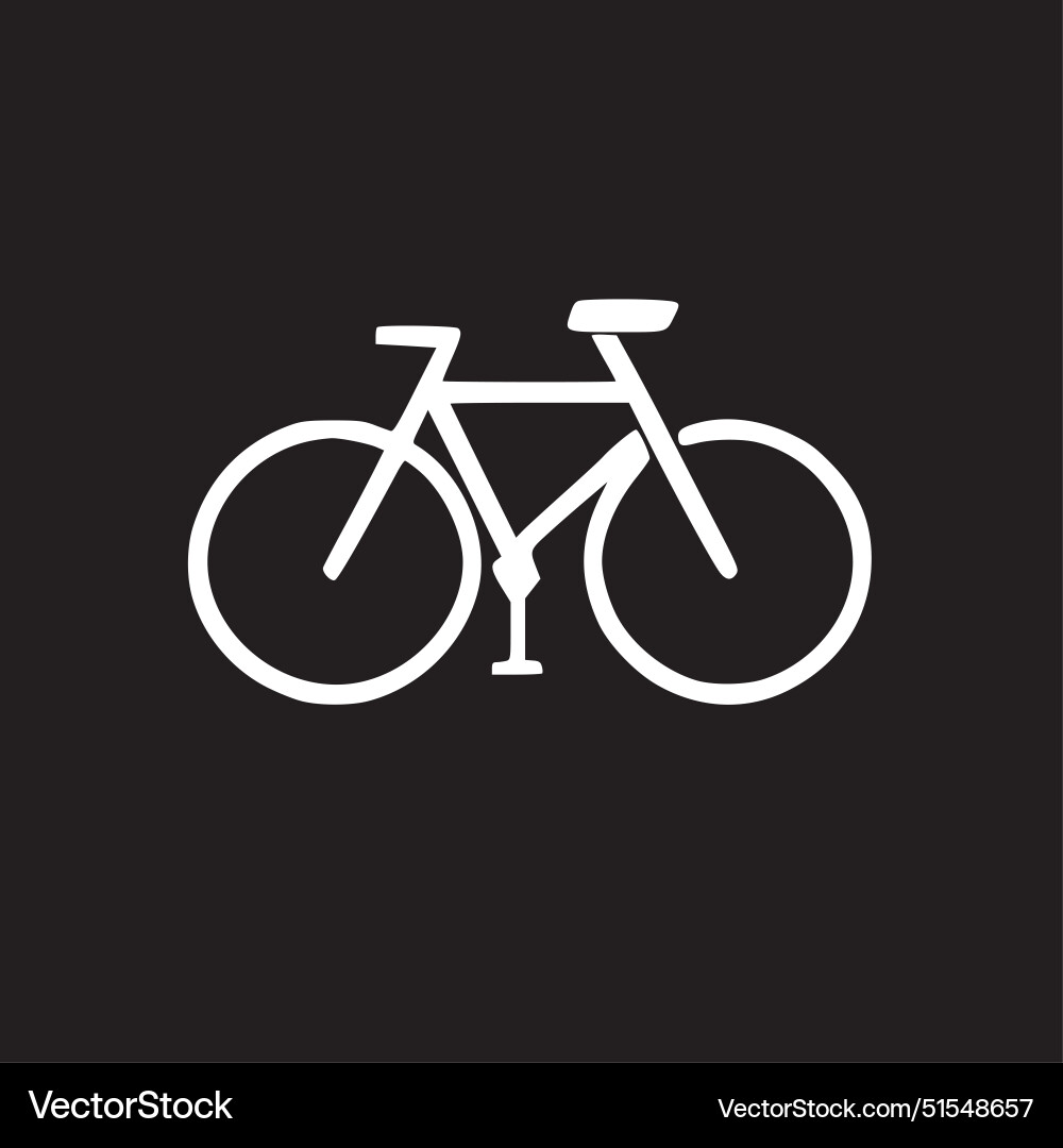 Bike - minimalist and simple silhouette Royalty Free Vector
