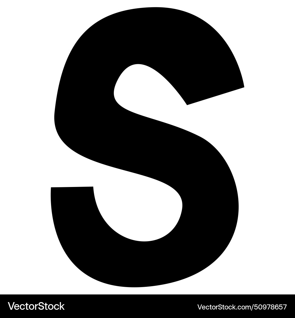 English alphabet s 2 Royalty Free Vector Image