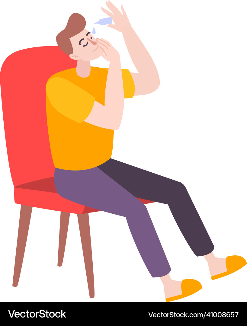 Eye drops Royalty Free Vector Image - VectorStock