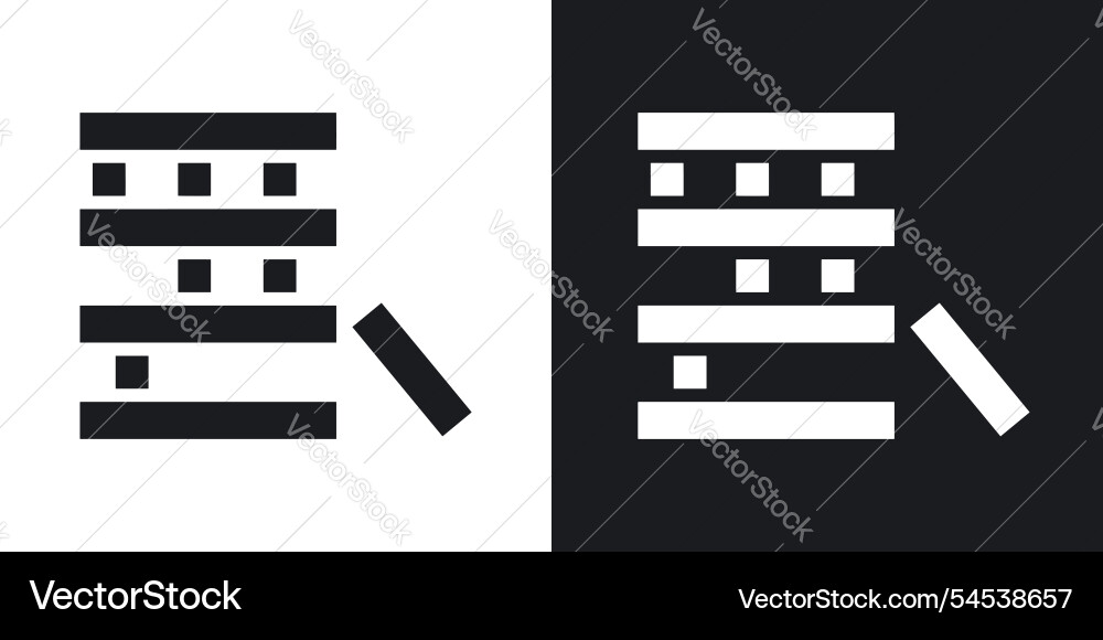 Jenga icon Royalty Free Vector Image - VectorStock