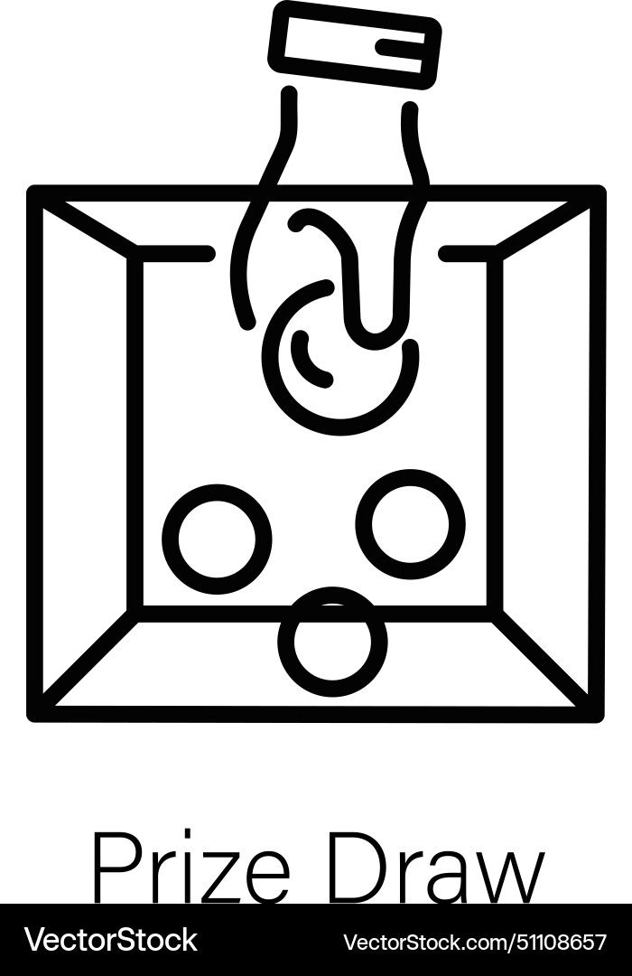 Prize draw Royalty Free Vector Image - VectorStock