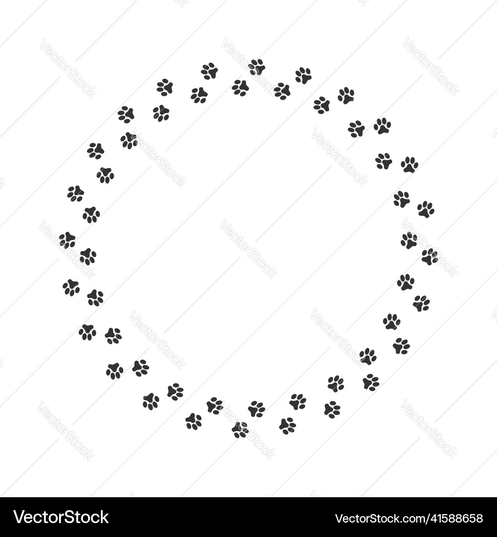 Paw prints Royalty Free Vector Image - VectorStock