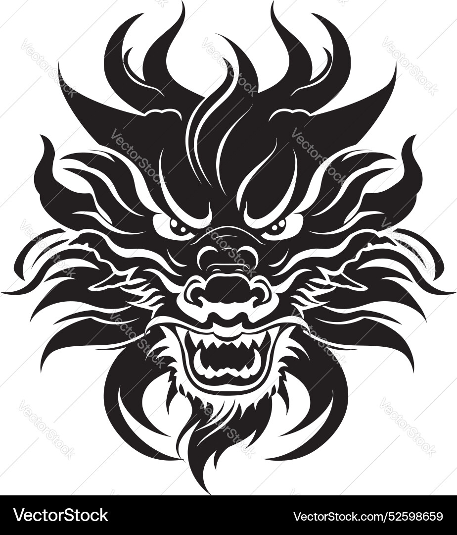 Cultural heritage dragon design for lunar new Vector Image