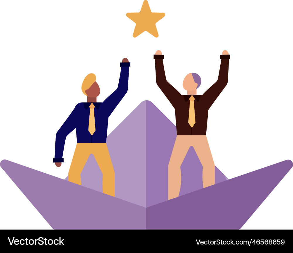 Effective teamwork concept Royalty Free Vector Image Effective teamwork concept Royalty Free Vector Image