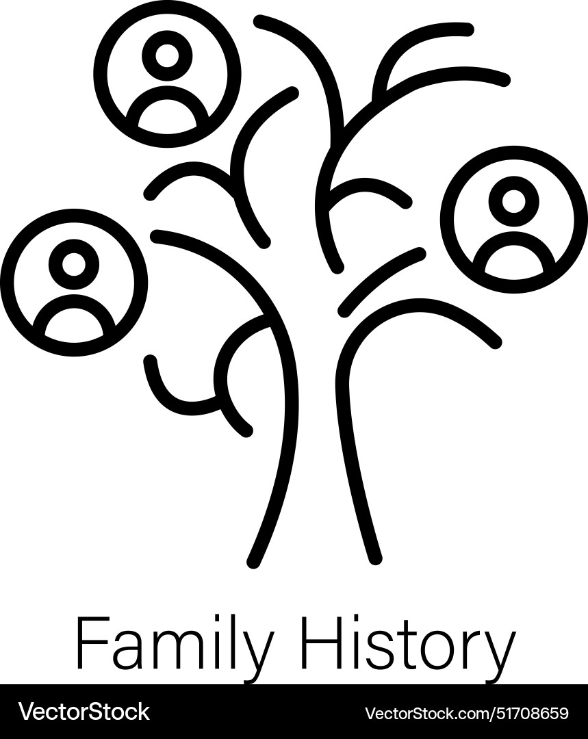 Family history Royalty Free Vector Image - VectorStock