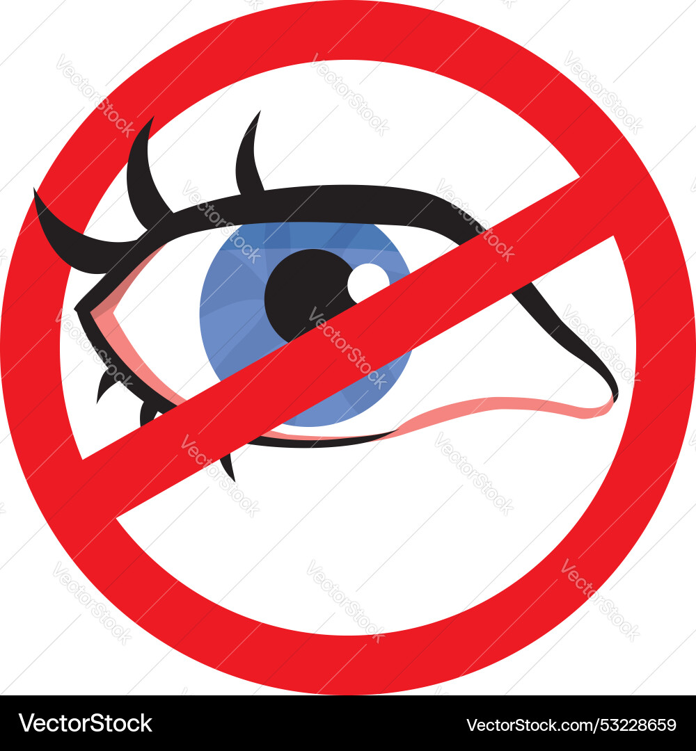 Privacy eye icon design symbol Royalty Free Vector Image