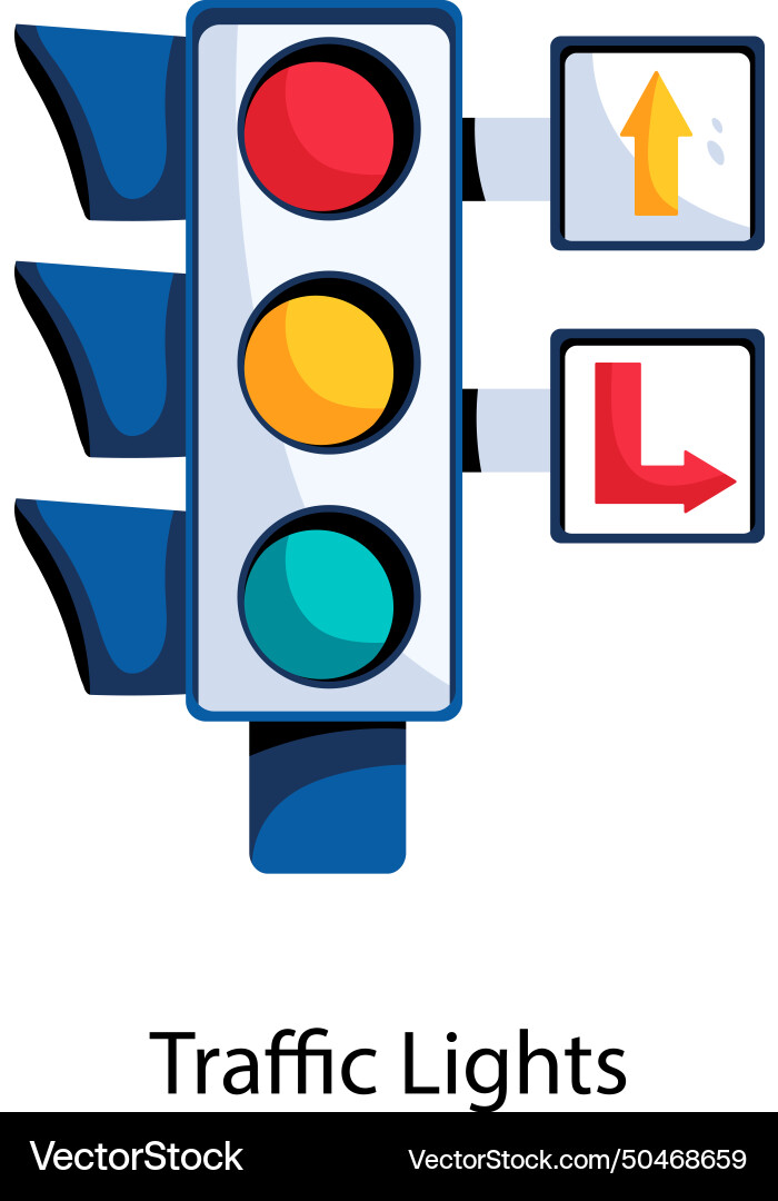Traffic lights Royalty Free Vector Image - VectorStock