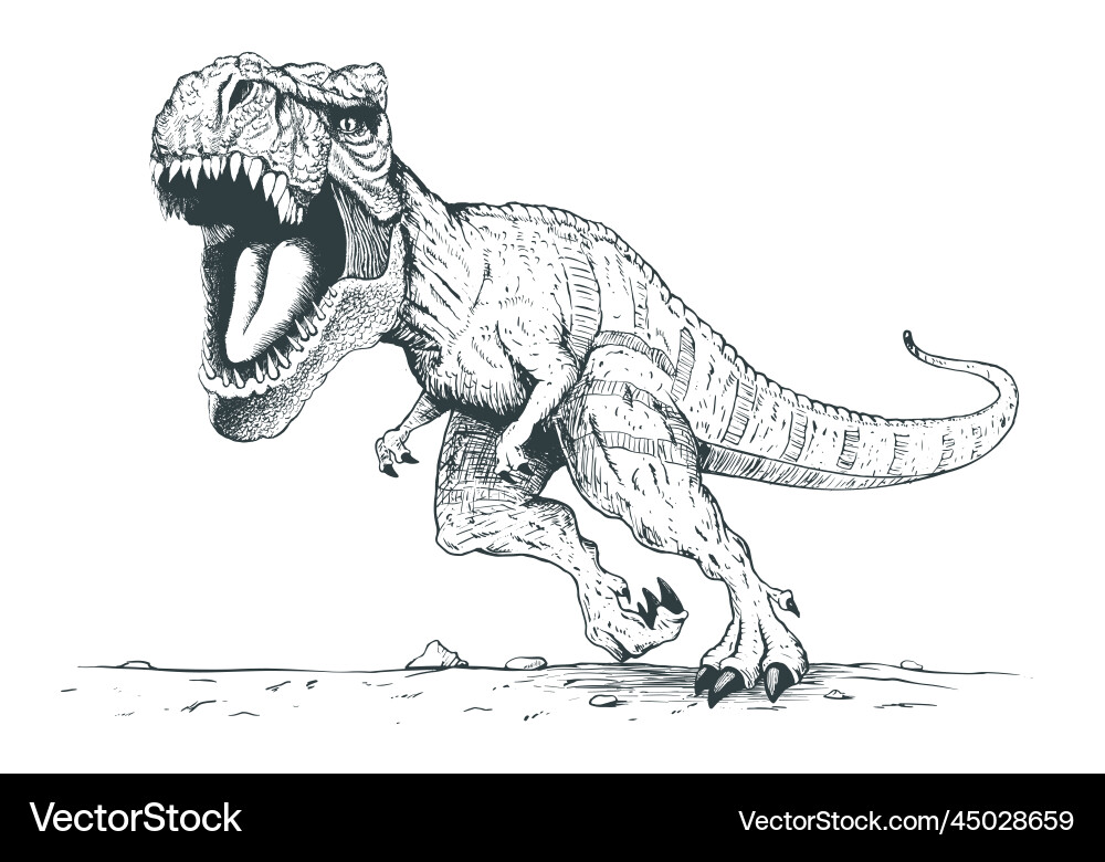 Tyrannosaurus Rex - Fierce Predator Royalty Free Vector
