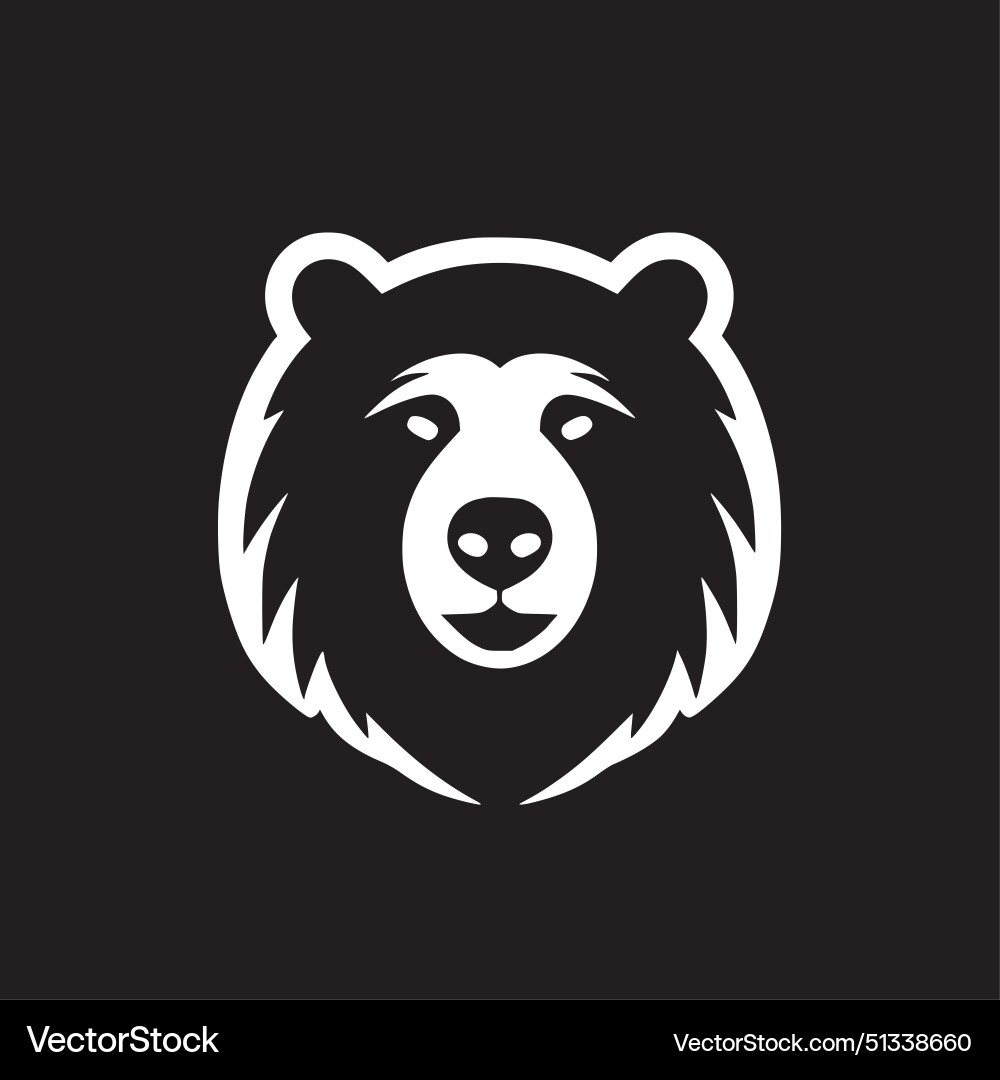 Bear - minimalist and simple silhouette Royalty Free Vector
