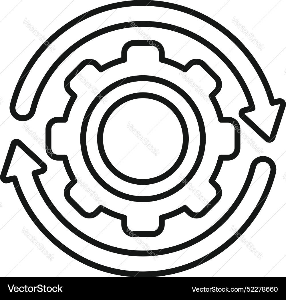 Circular economy showing continuous cycle Vector Image