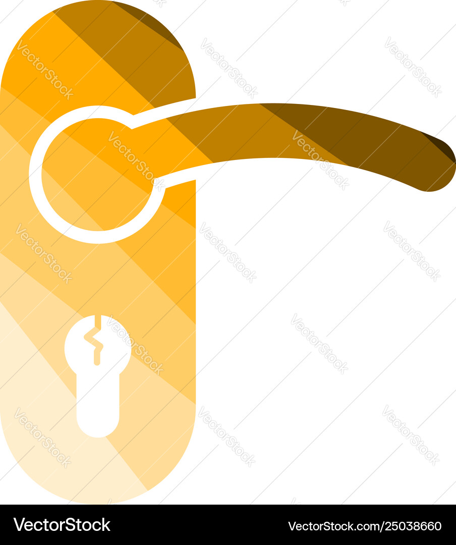 Door handle icon Royalty Free Vector Image - VectorStock
