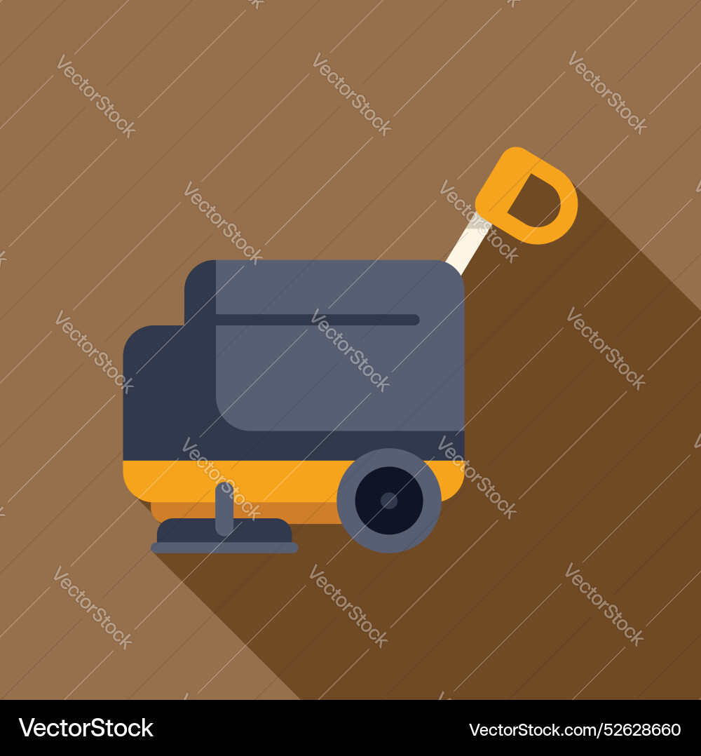 Floor polishing machine cleaning and buffing Vector Image